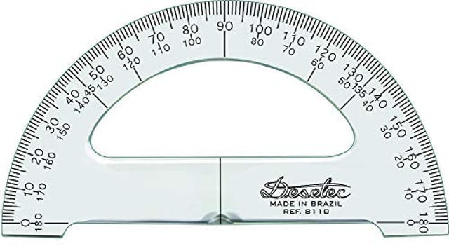 Transferidor De Circulo Completo Em Tamanho Real Poli Redondo 48cm